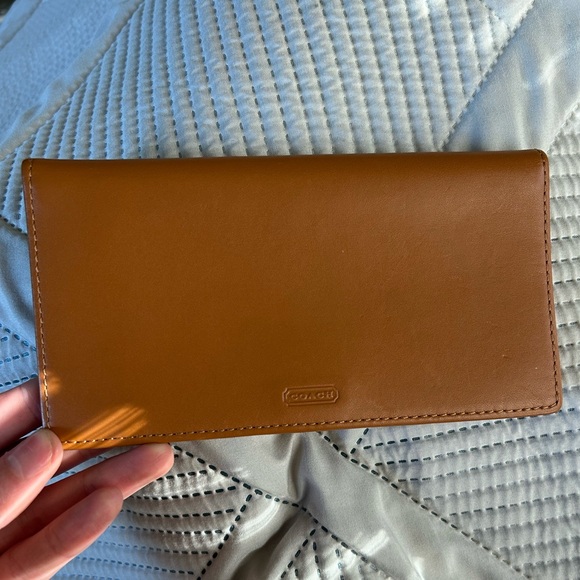 Coach | Bags | Coach Leather Checkbook Cover | Poshmark